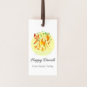 EDITABLE Printable Diwali Gift Tags on CORJL, Indian Festival of Lights ...