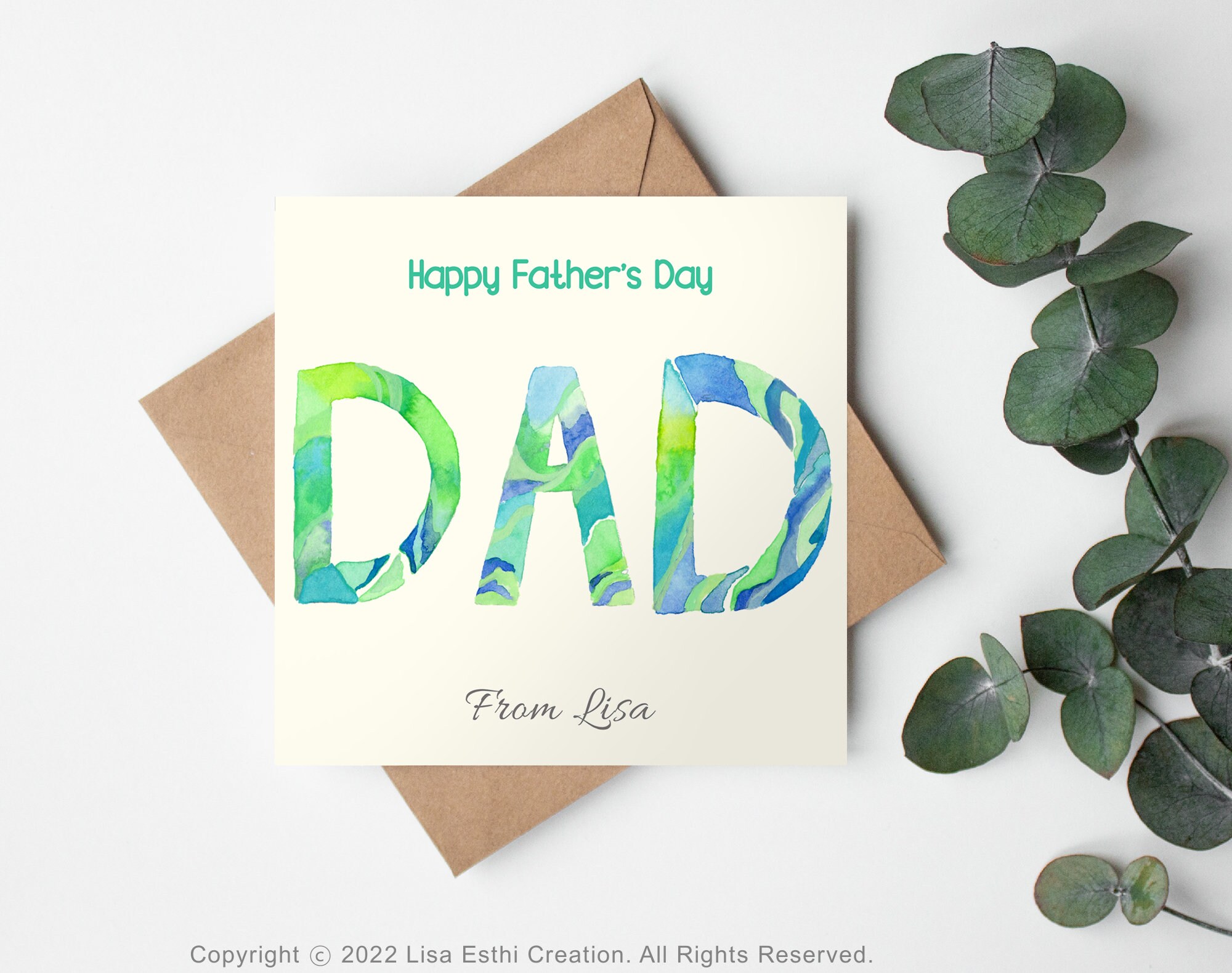 Editable Printable Father's Day Card, Card for Dad, Happy Father's Day ...