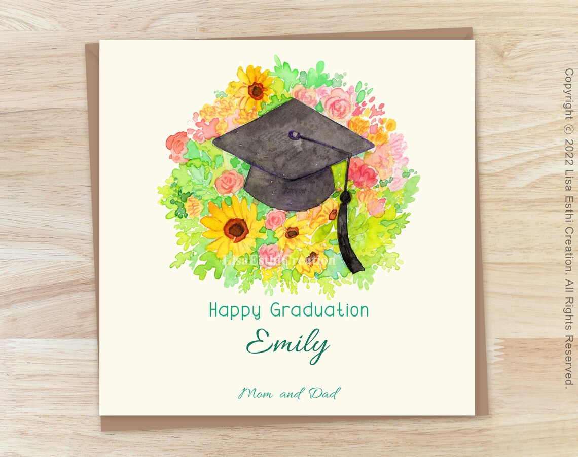 Printable Editable Graduation Card Happy Graduation Day Card - Etsy