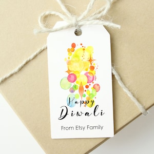 EDITABLE Printable Diwali Gift Tags, Indian Festival of Lights ...