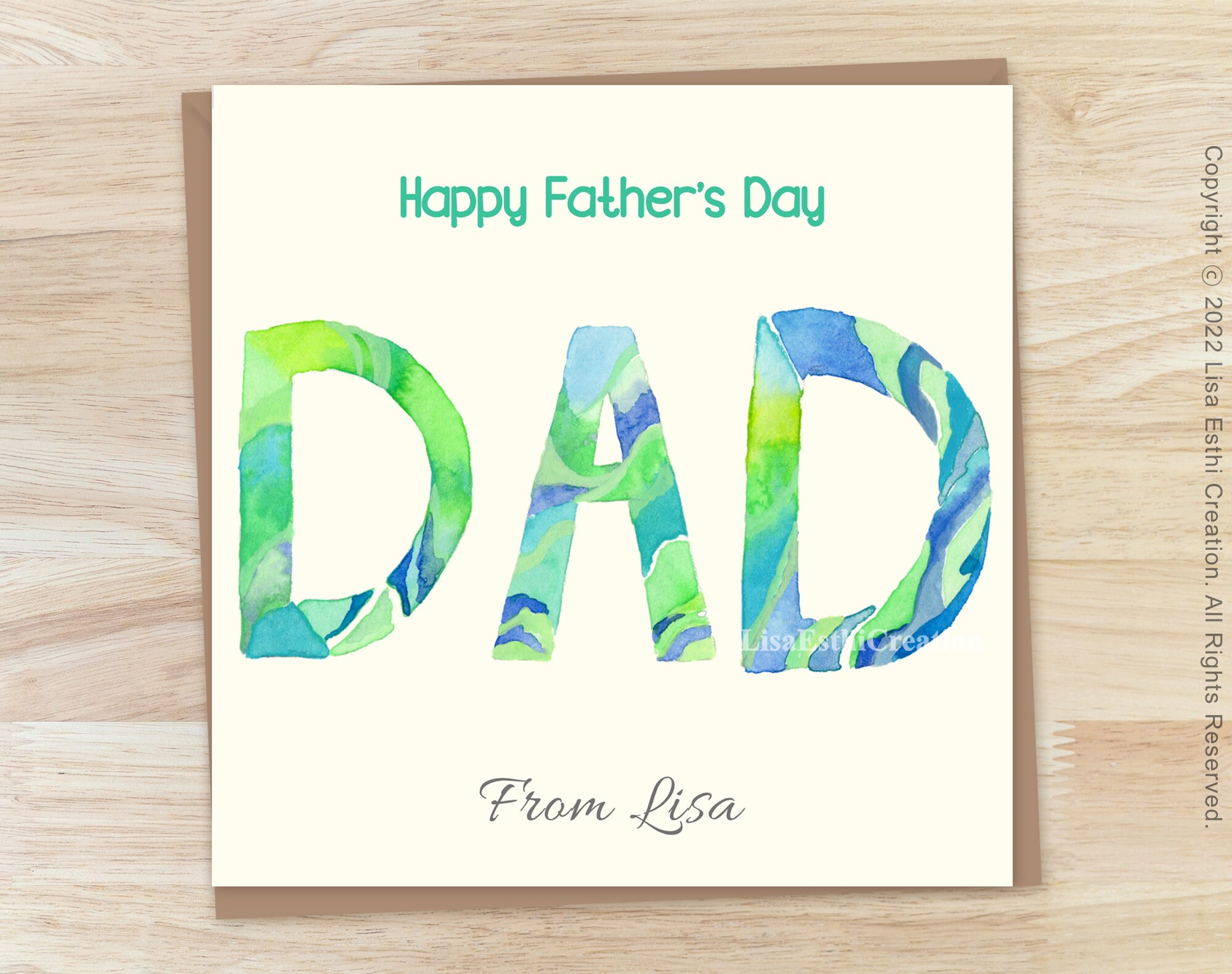 Editable Printable Father's Day Card, Card for Dad, Happy Father's Day ...