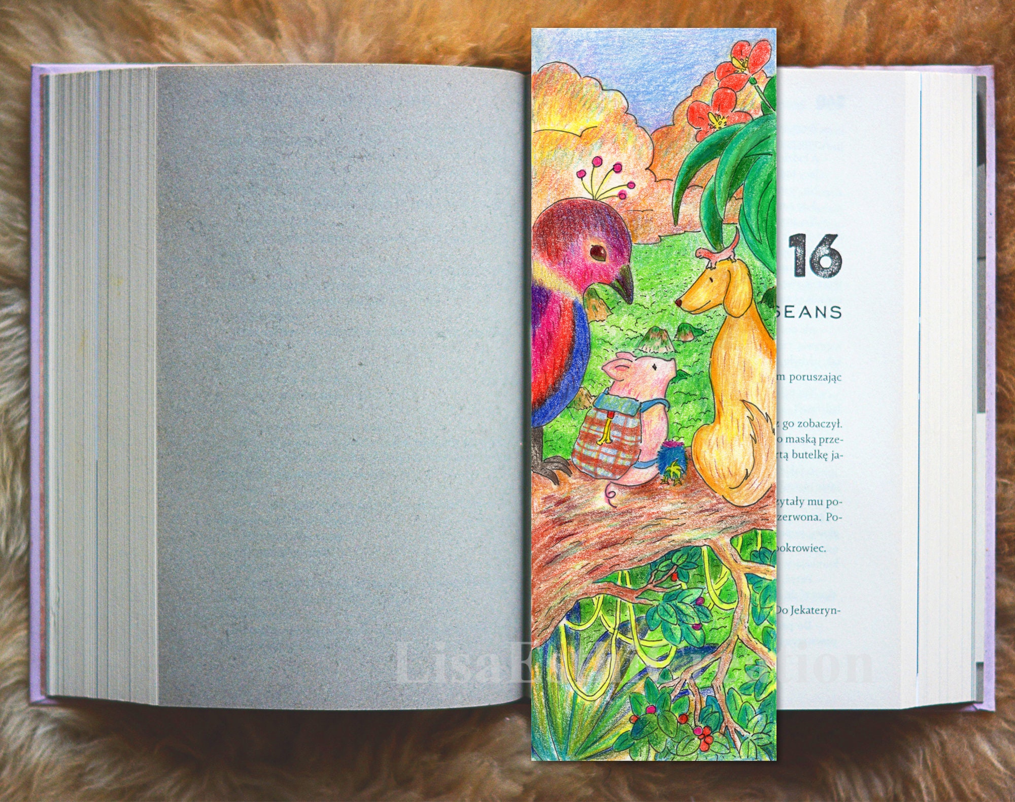 Printable Animal Bookmark, Piglet Bookmark, the Little Pig's Adventure ...