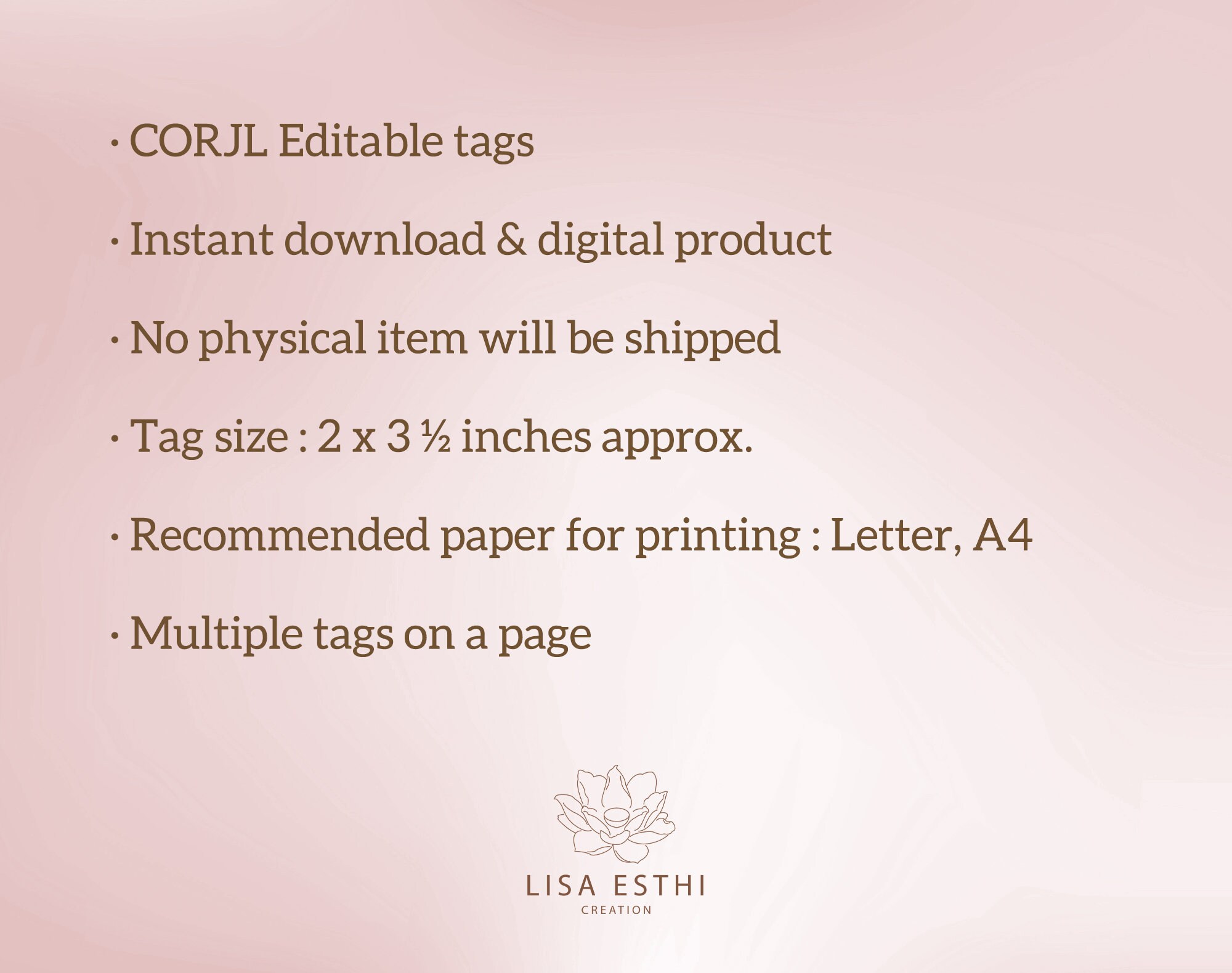 EDITABLE Printable Gift Tag, Valentine's Day Tag, Pepero Day Gift Tag ...