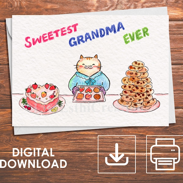 Grandmother Card - Etsy