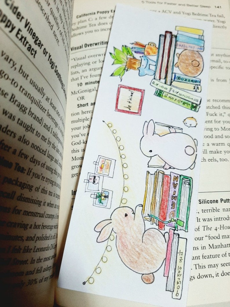Printable Bookmarks, 3 Coloring Bookmarks With Cute Rabbits, Rabbit ...