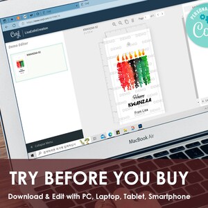 EDITABLE Printable Kwanzaa Gift Tag, African Culture, African Tradition ...