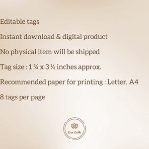 EDITABLE Printable Diwali Gift Tags, Indian Festival of Lights ...