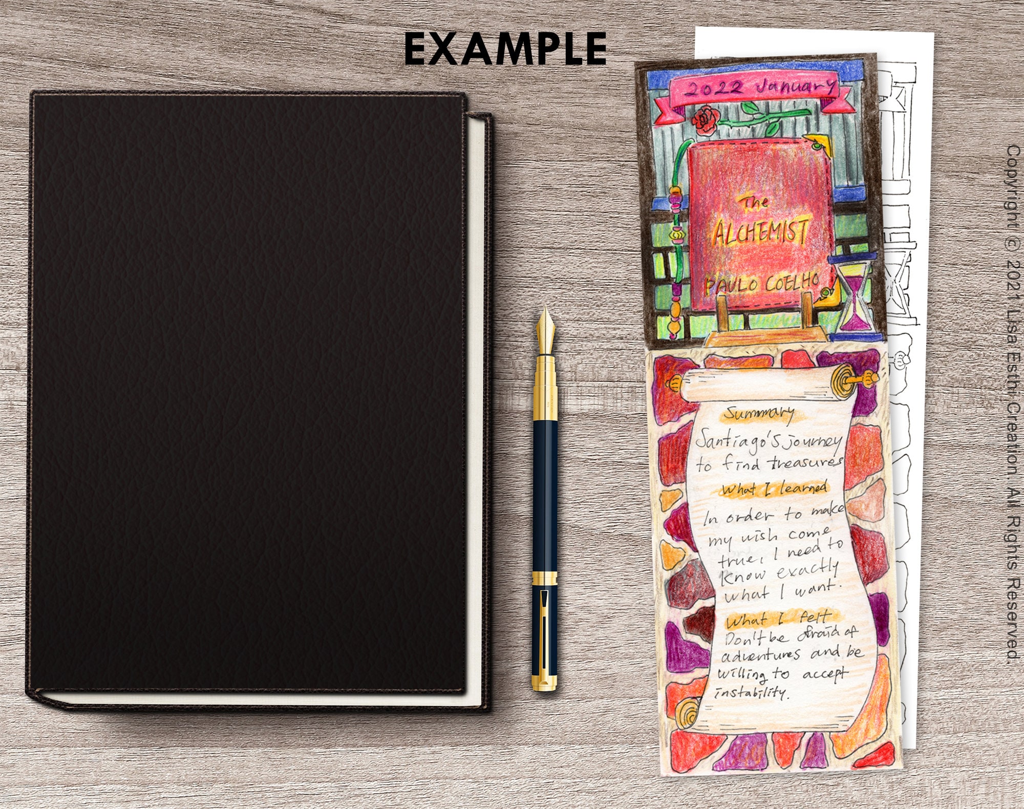 Printable Bookshelf and Summary Coloring Bookmark Set, Reading Log ...