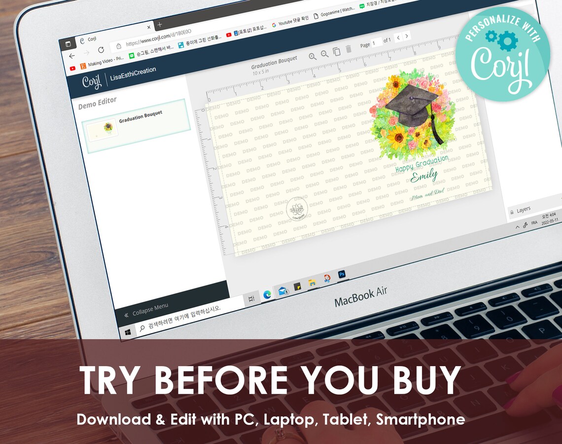 Printable Editable Graduation Card Happy Graduation Day Card - Etsy