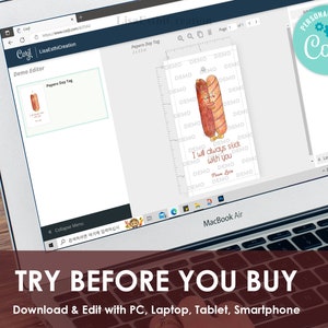 EDITABLE Printable Gift Tag, Valentine's Day Tag, Pepero Day Gift Tag ...