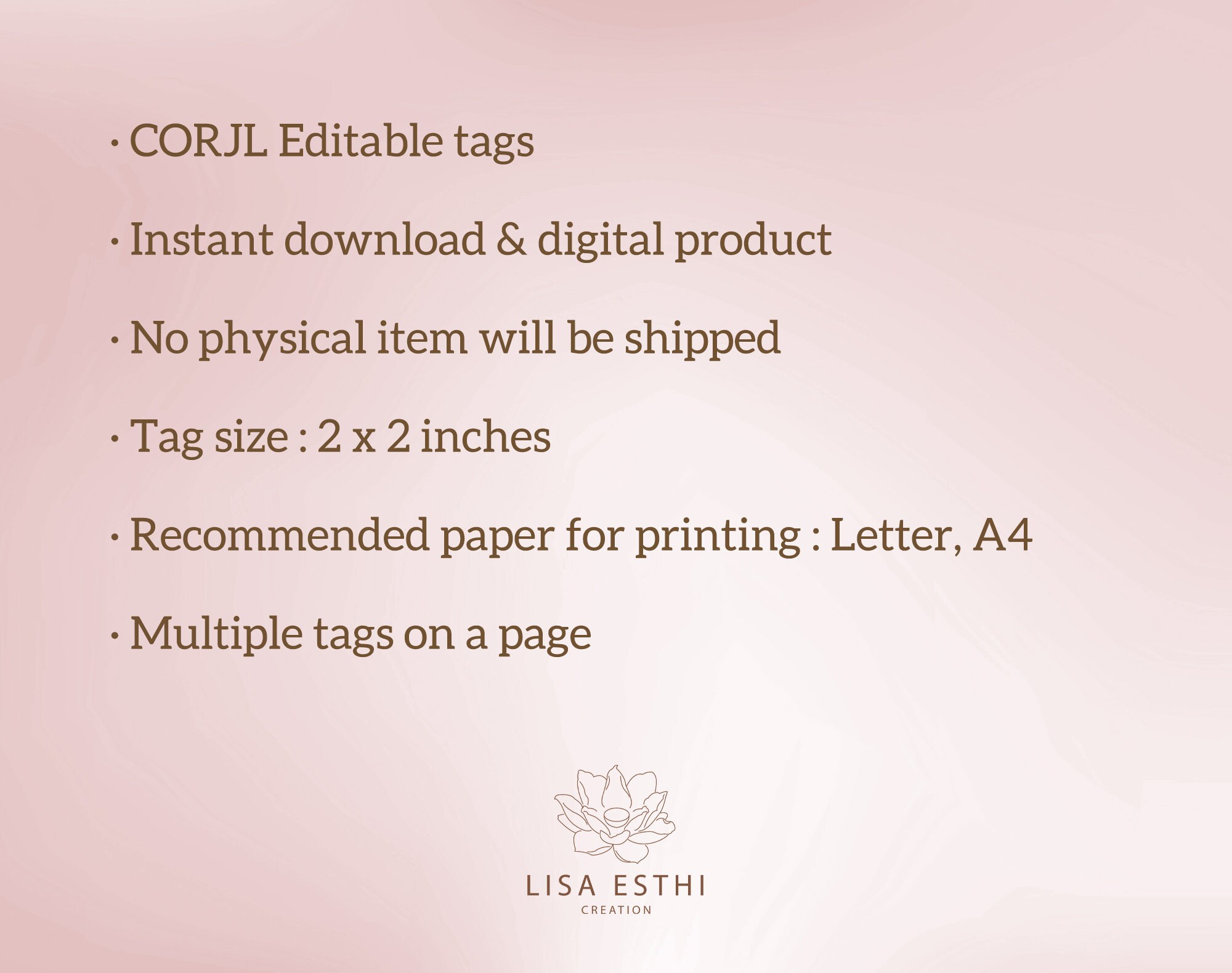 EDITABLE Printable Valentine's Day Gift Tag, Heart Love Gift Tag ...