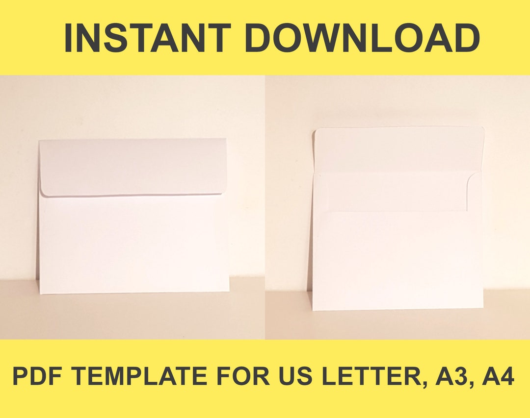 Envelope Template, Envelope PDF, Printable Envelope, Envelope Print ...