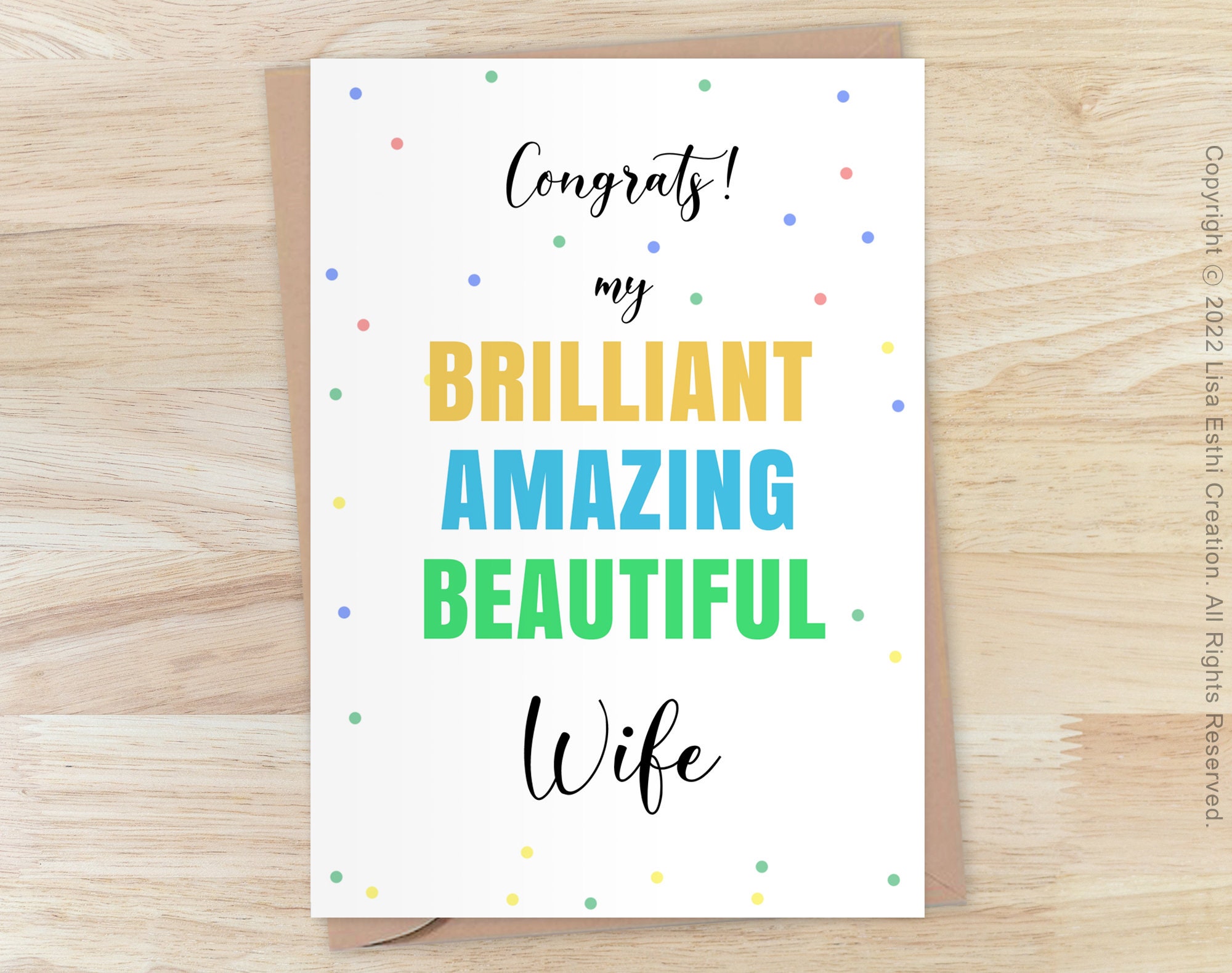 PRINTABLE Editable Congratulations Card, 3 Designs Included, Congrats ...