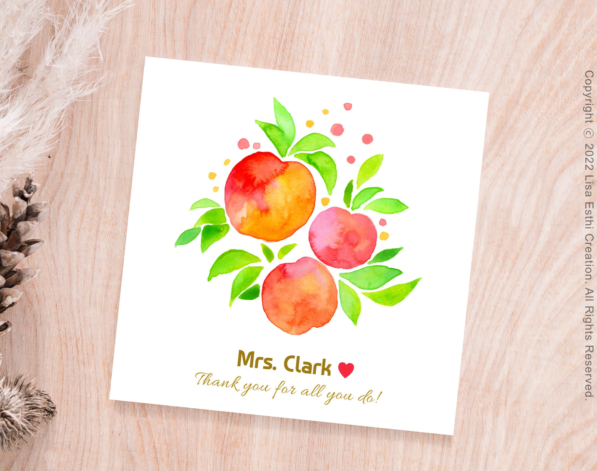 PRINTABLE Editable Teacher Card, Teacher's Day Card, Teacher ...