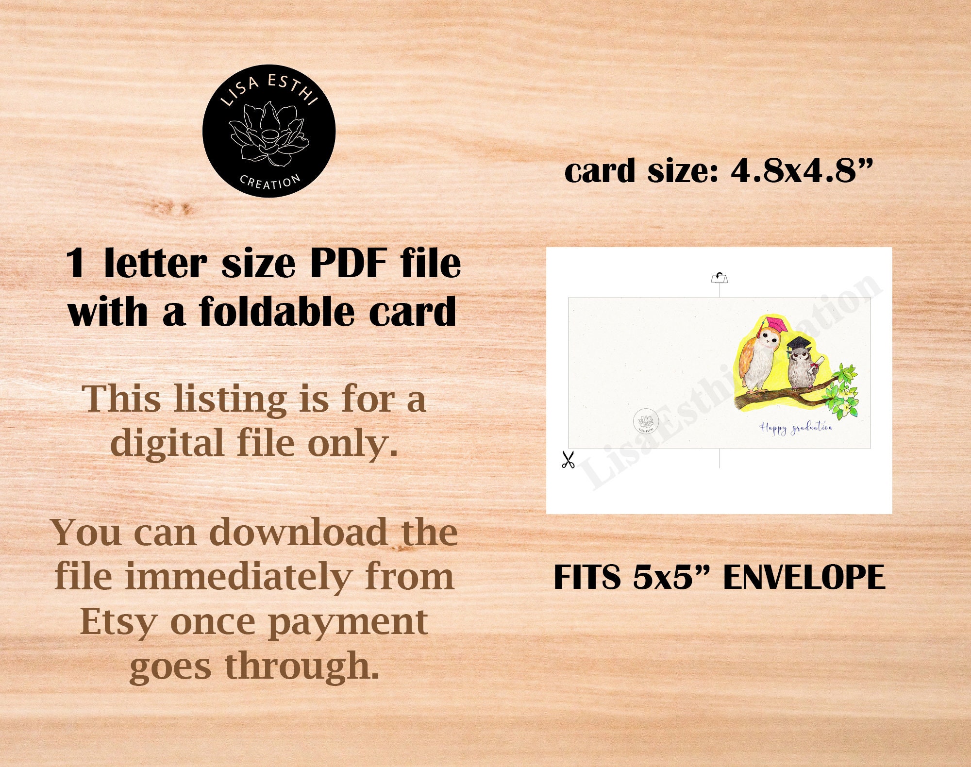 Printable Graduation Card Happy Graduation Owl Card - Etsy