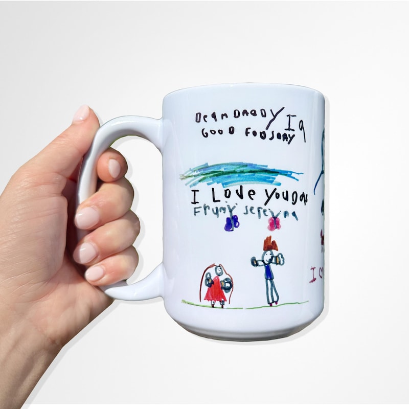 Personalised Kids Art Mug - Etsy