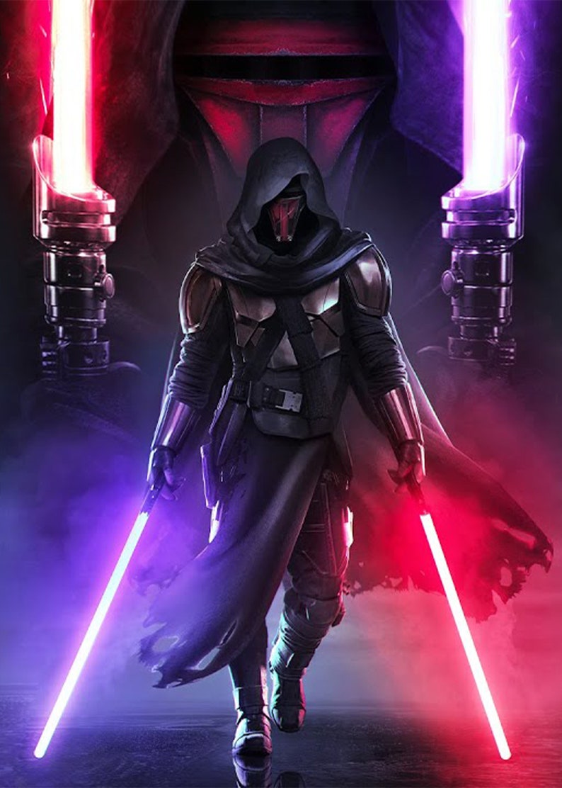 DARTH REVAN POSTER Star Wars Digital Download Vibrant | Etsy