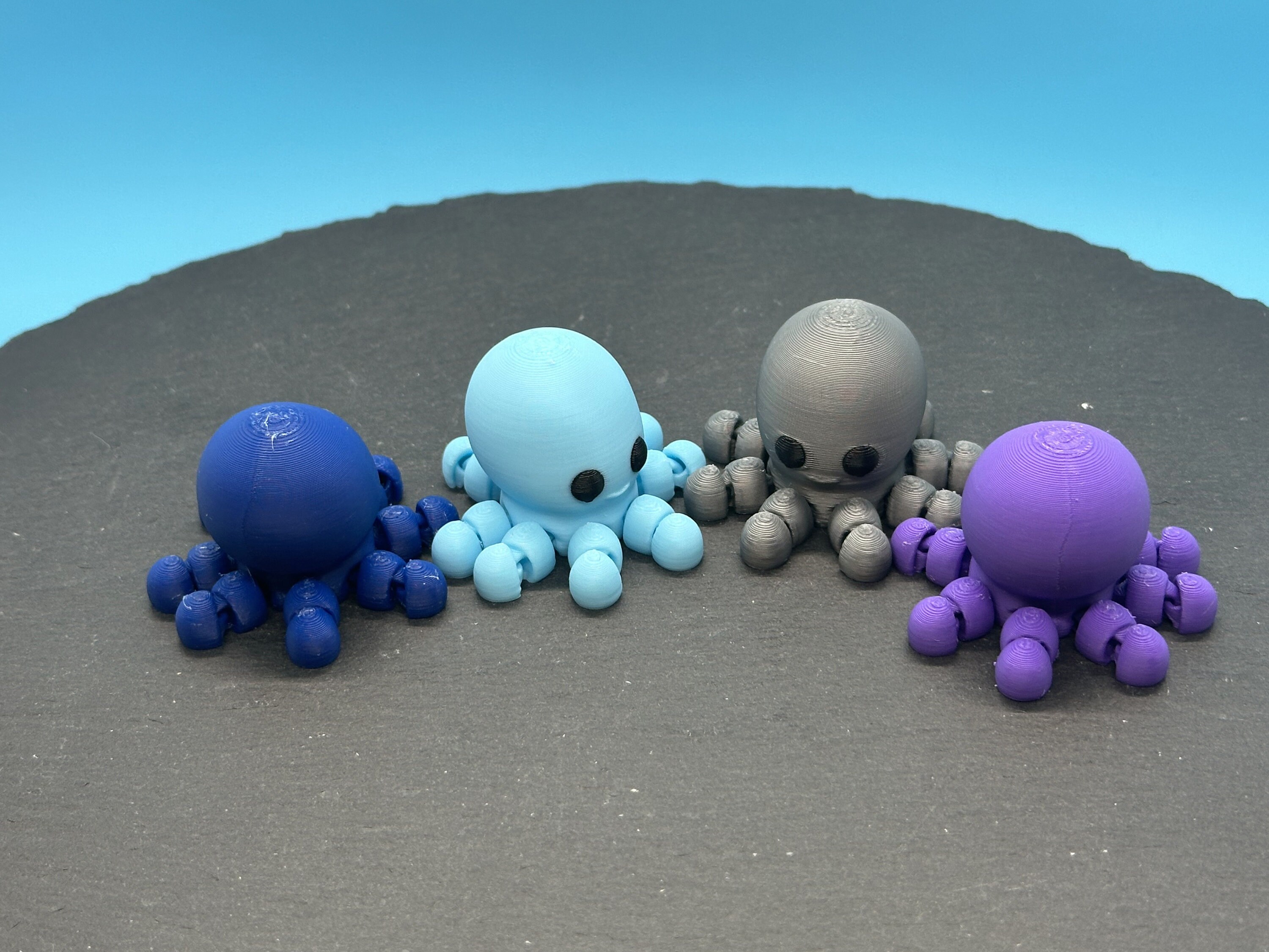 3D Printed Articulated Mini Octopus - Fidget Friend Animal, Baby ...