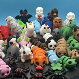 3D Printed Articulated Mini Dachshund Dog - Fidget Friend Animal, Baby ...