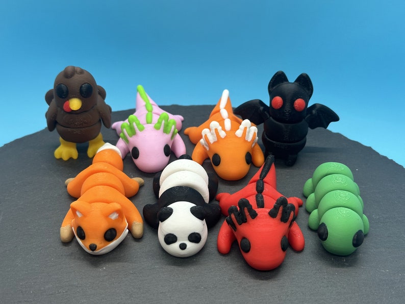 3D Printed Articulated Mini Turkey - Fidget Friend Animal, Baby Animals ...