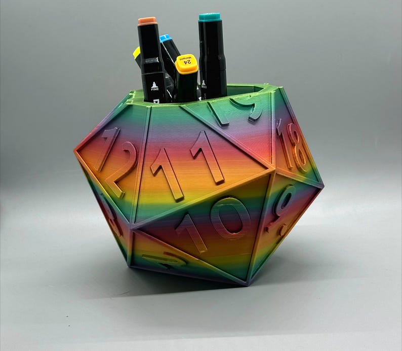 D20 Dice Succulent Planter, Dungeons & Dragons Planter, Dnd Dice Pot ...