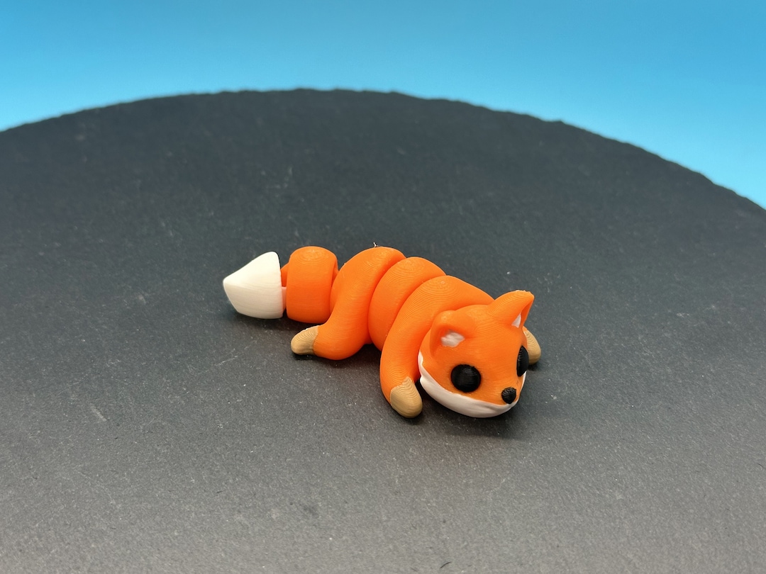 3D Printed Articulated Mini Baby Fox - Fidget Friend Animal, Baby ...