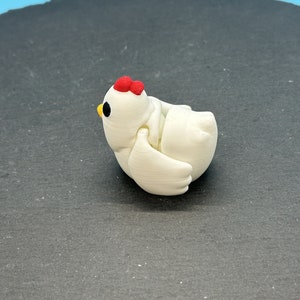 3D Printed Articulated Mini Chicken - Fidget Friend Animal, Baby ...