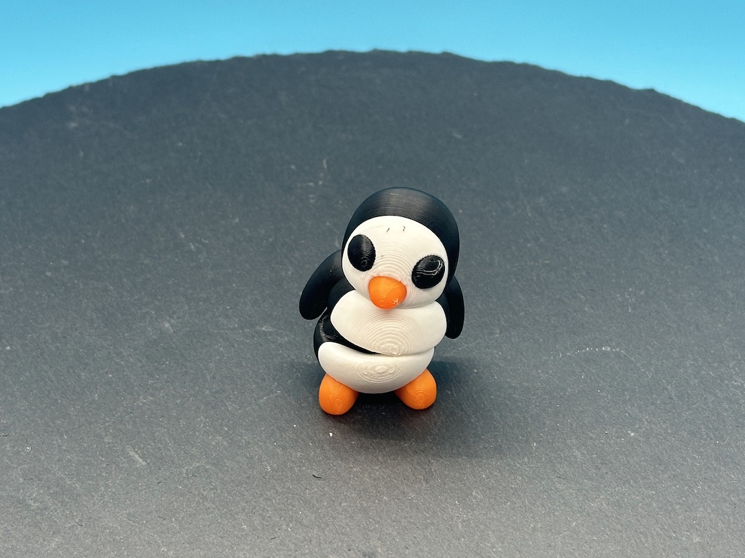 3D Printed Articulated Mini Penguin - Fidget Friend Animal, Baby ...