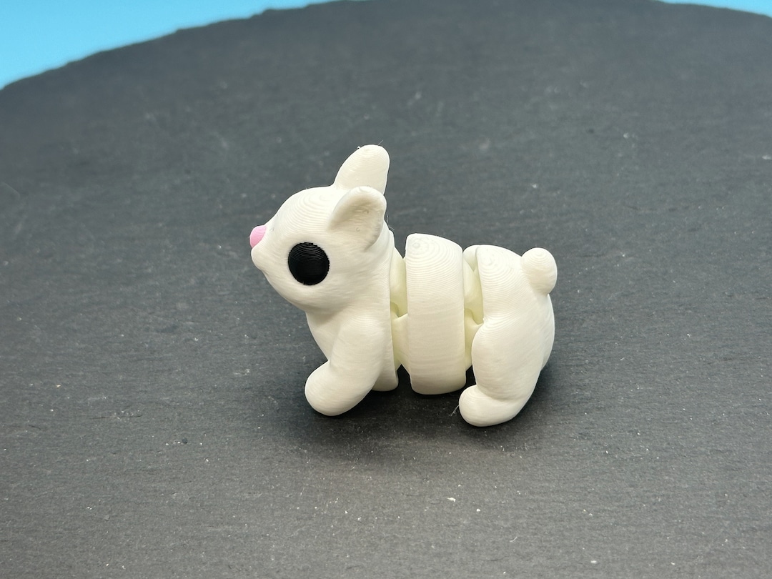 3D Printed Articulated Mini Bunny - Fidget Friend Animal, Baby Animals ...