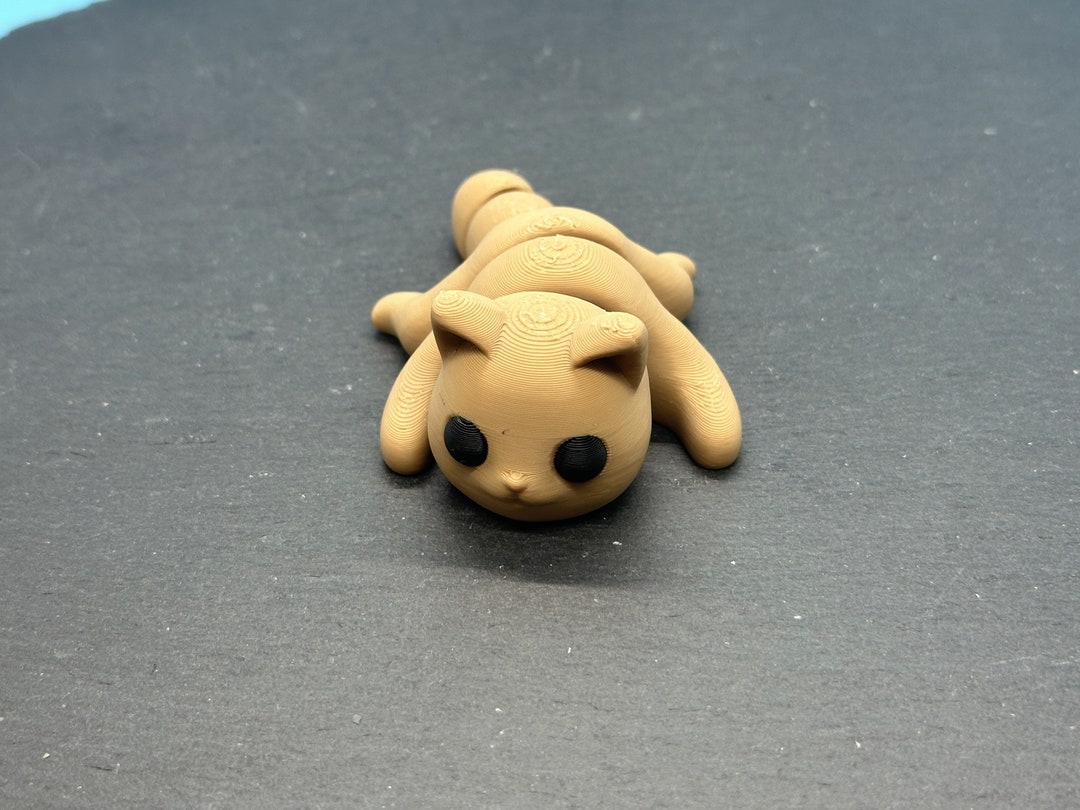 3D Printed Articulated Mini Cat - Fidget Friend Animal, Baby Animals ...