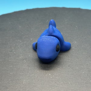 3D Printed Articulated Mini Shark - Fidget Friend Animal, Baby Animals ...