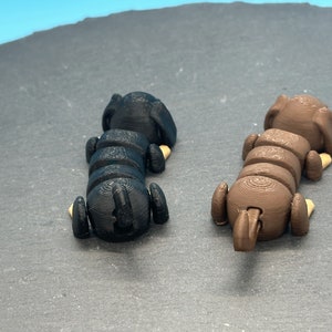 3D Printed Articulated Mini Dachshund Dog - Fidget Friend Animal, Baby ...