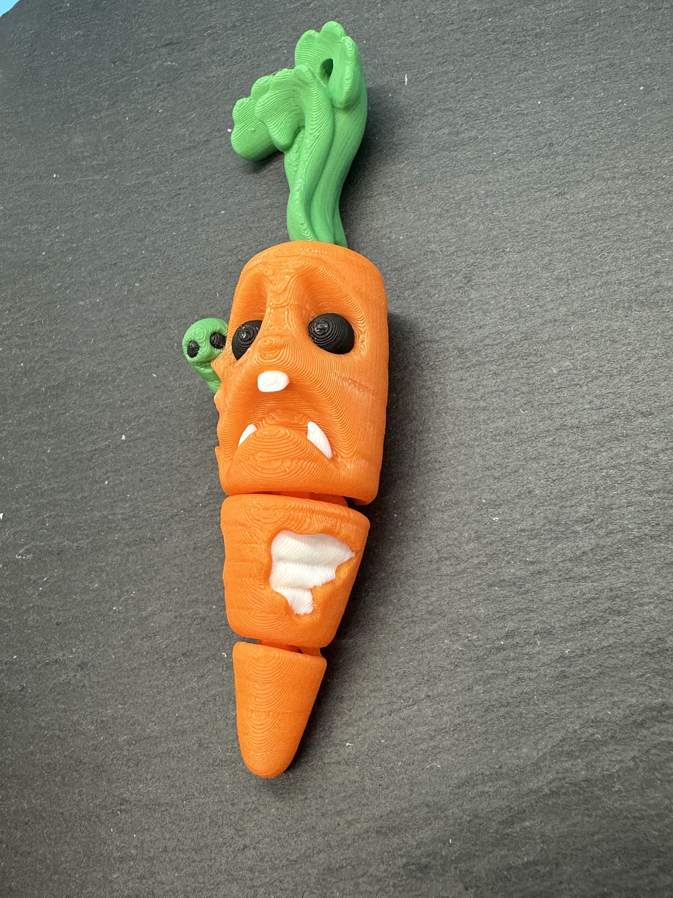 Flexi Halloween Scary Carrot, Articulated Haunted Carrot, Artflex ...