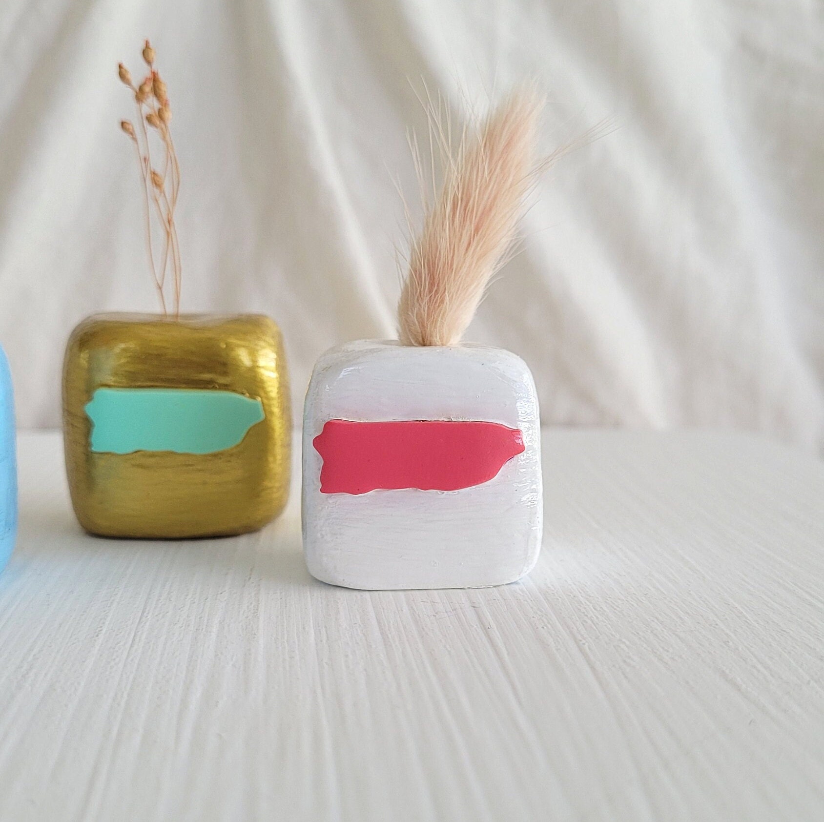 Puerto Rico Mini Vases / Boricua Decor Gift / Puerto Rican Flower Pot ...