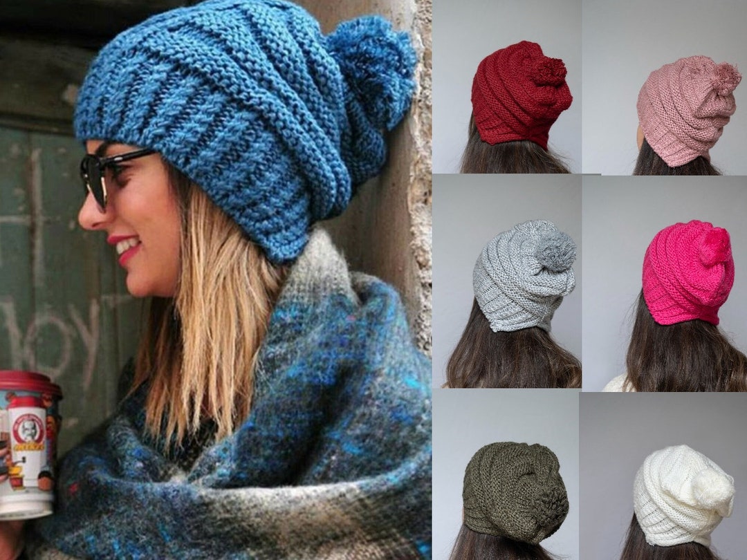 Beanies, 17 Different Colors Knitted Beanie Hat for Women, Slouchy ...