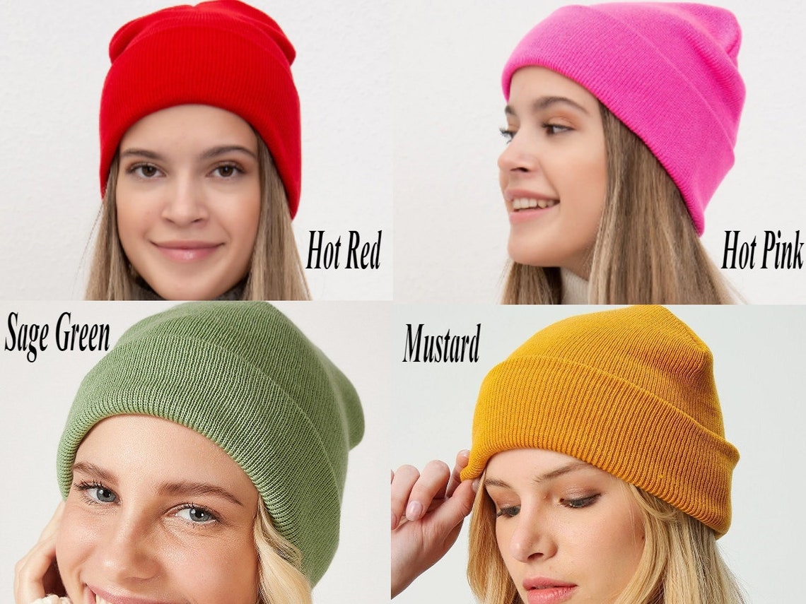 Unisex Beanie 15 Different Color Hat for Women Winter Beanie | Etsy UK