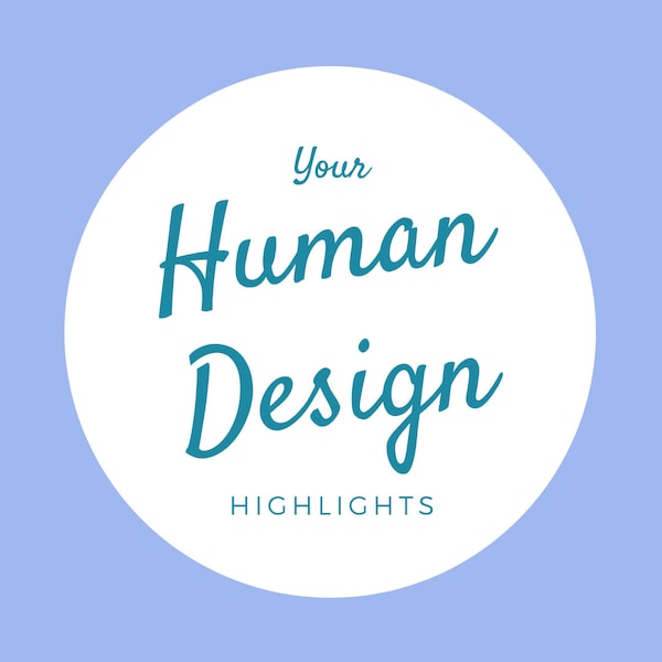 Personalized Human Design Chart - Etsy