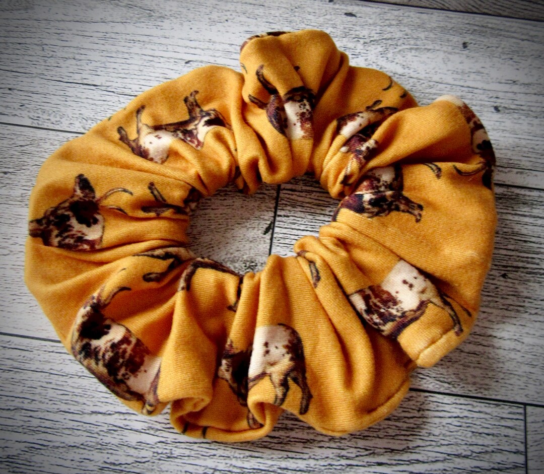 Mustard Longhorn Scrunchie-western - Etsy