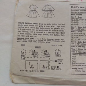 Simplicity 4715 Size 4 Kids Pattern Cut Vintage 1963 Child Kid Girl One ...