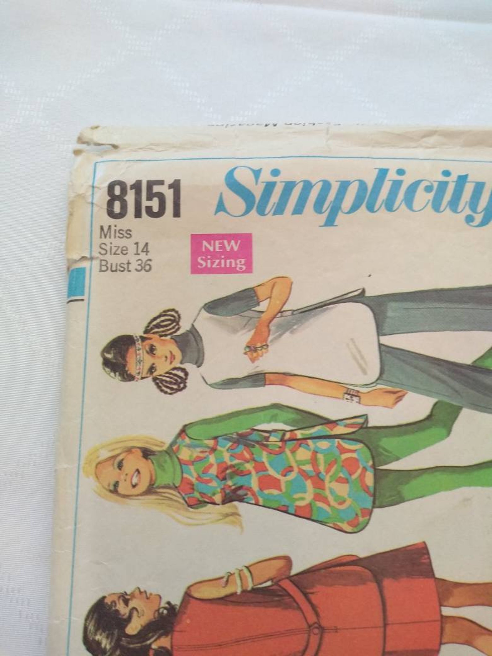 Simplicity 8161 Size 14 Bust 36 Pattern Partially Cut Vintage - Etsy