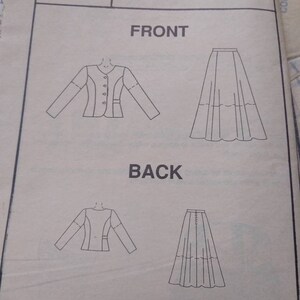 Mccall's 8102 Miss Size C (10-12-14) Pattern Cut Vintage 1996 Adult ...