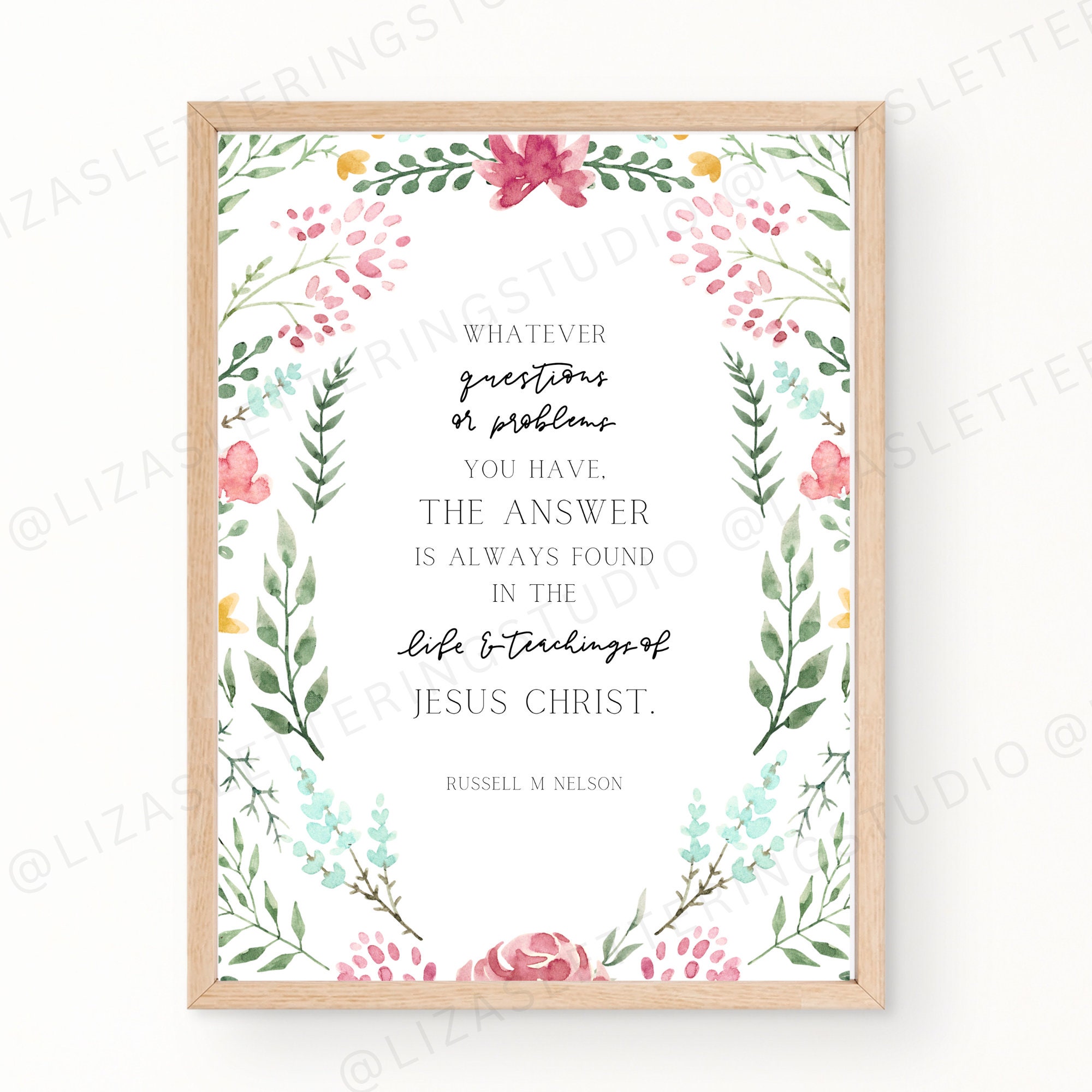 Russell M Nelson April 2023 Quote Bundle Large Size LDS - Etsy