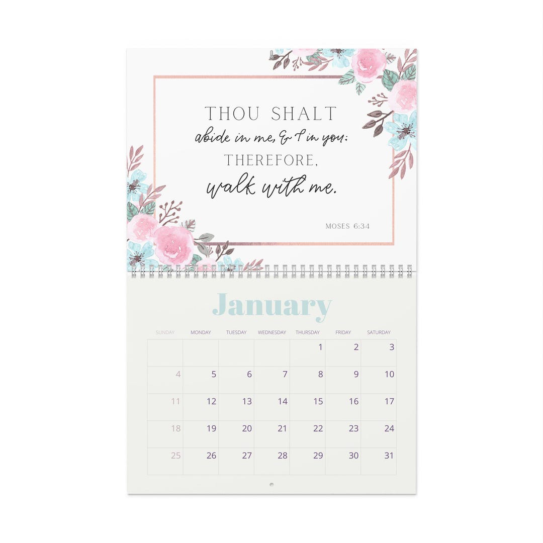 Wall Calendars - Old Testament Bible Verses Scripture 2026 Calendar ...