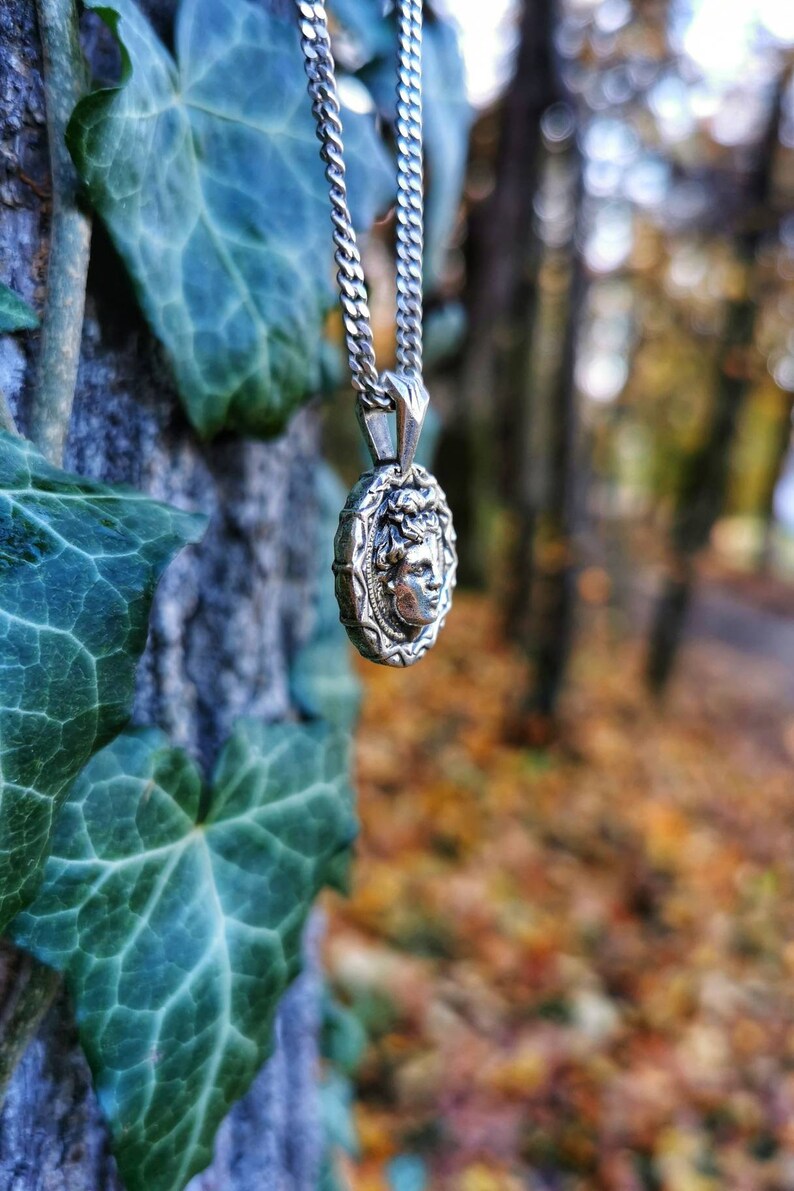 Apollo Coin Silver 925 Spiga Chain 55cm - Etsy