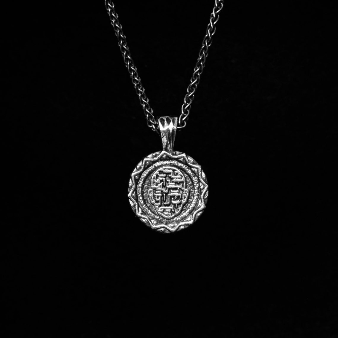 Apollo Coin Silver 925 Spiga Chain 55cm - Etsy