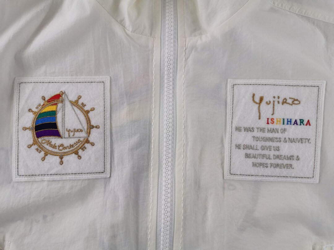 Yujiro Ishihara Jacket Vintage Yujiro Ishihara Windbreaker Logo Jacket ...