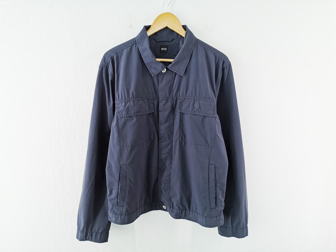 Hugo Boss Jacket Vintage Hugo Boss Made in Italy Windbreaker Jacket ...