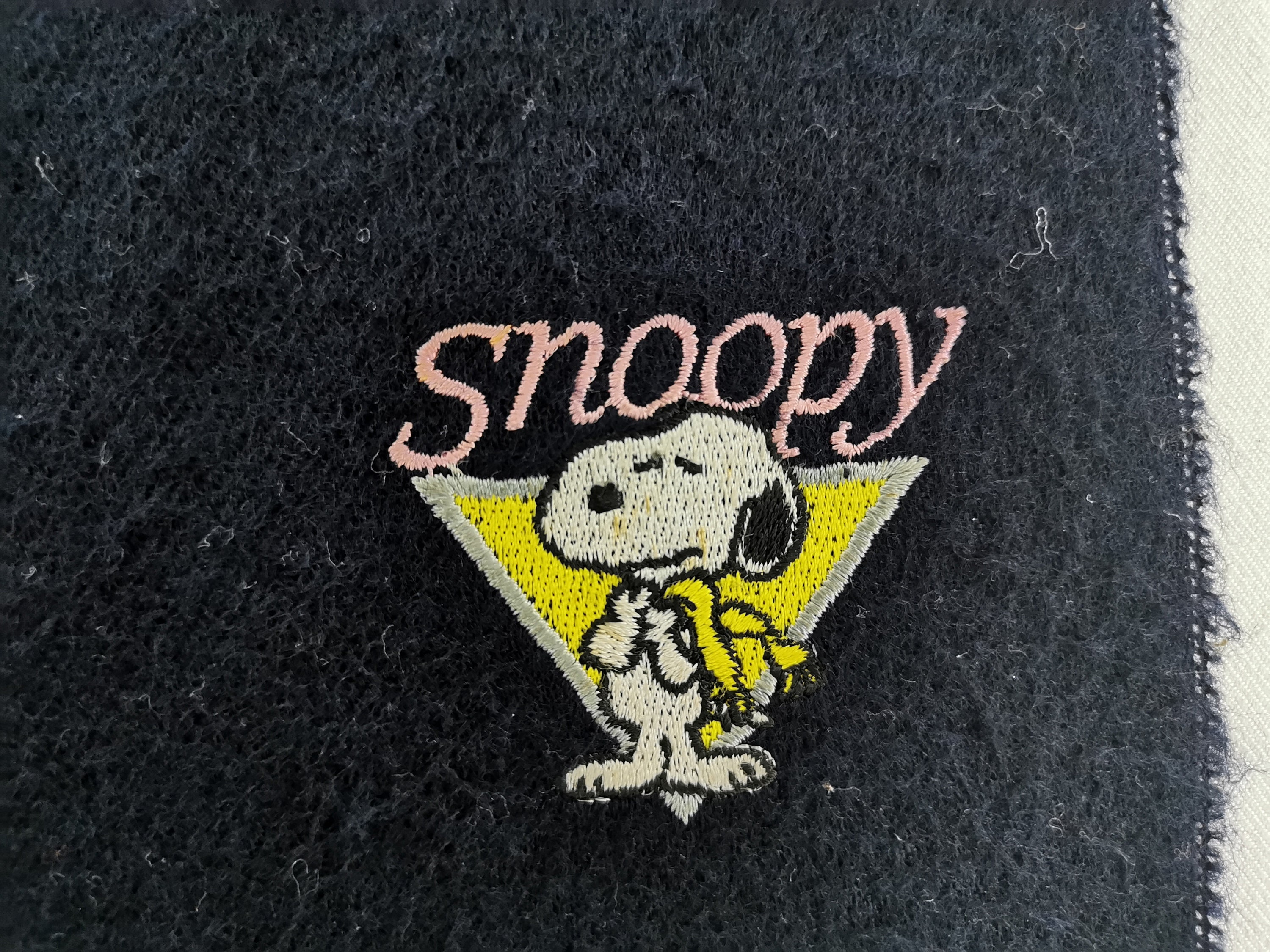 Snoopy Scarf Vintage Snoopy Wool Muffler Body Wrap 54 X 12 - Etsy