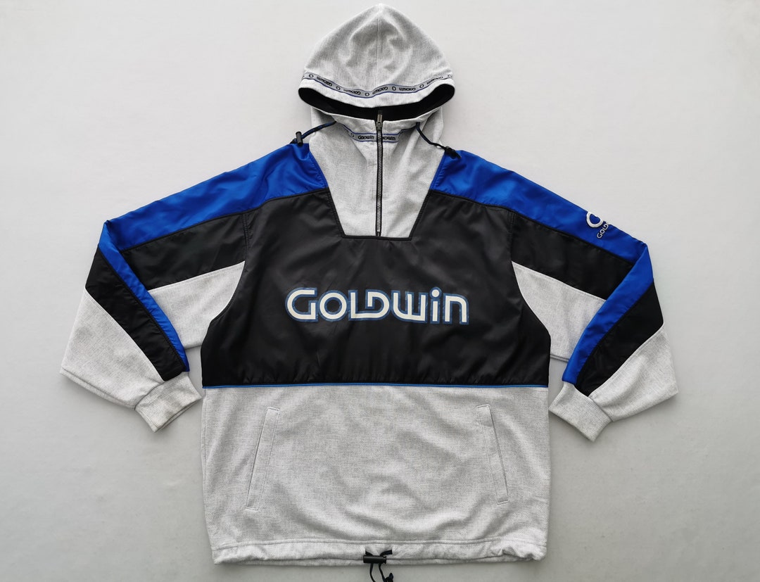 Goldwin Jacket Vintage Goldwin Logo Hoodie Windbreaker Jacket Made in ...