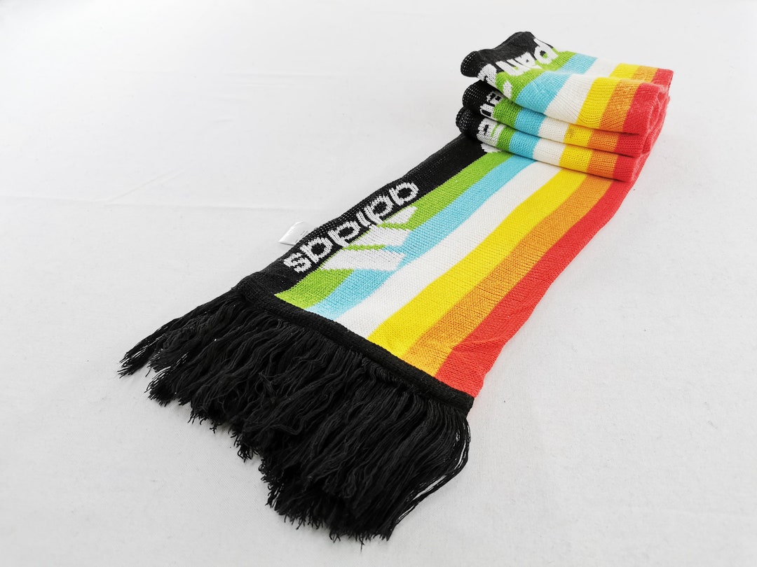 Adidas Scarf Adidas Acrylic Muffler Body Wrap 92" X 6" - Etsy